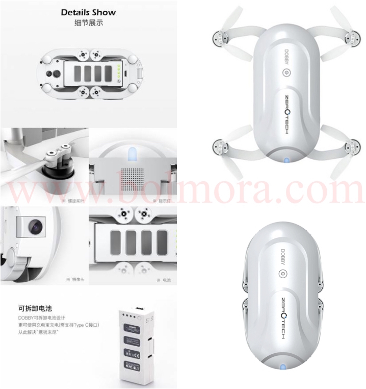 Dobby, Drone Saku Mini Berkemampuan Merekam 4K - Bolmora.com